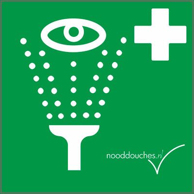 Pictogram oogdouche - Webshop - Nooddouches.nl - betrouwbare veiligheid